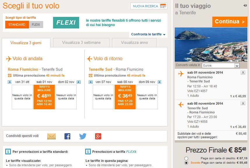 Voli low cost per Tenerife da Roma e da Milano a € 85 a/r, anche per ...