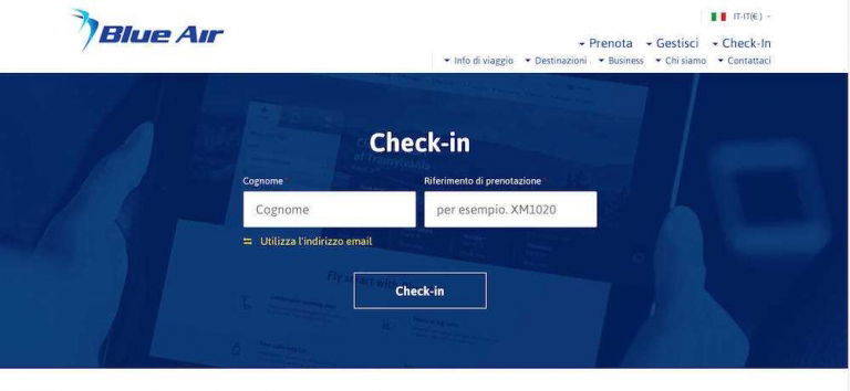 Check-in online Blue Air: come farlo. Guida completa | VoloGratis.org