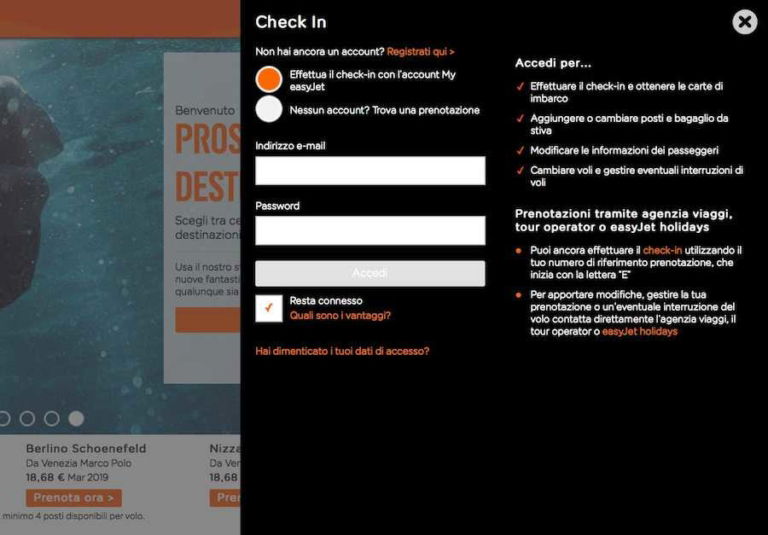 Check-in online easyJet: come farlo. Guida e info utili | VoloGratis.org