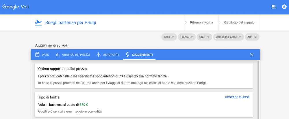 Google Flights, come funziona: trucchi per trovare voli low cost