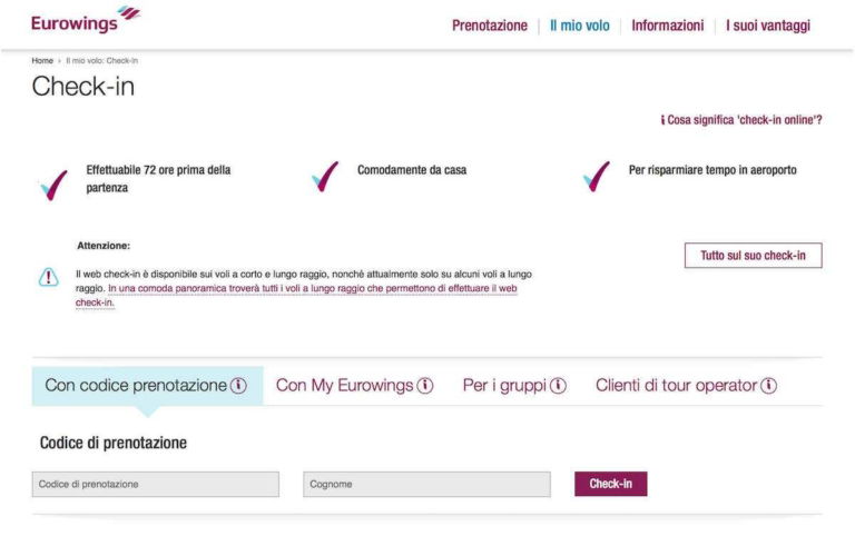Check-in online Eurowings: come effettuarlo | VoloGratis.org