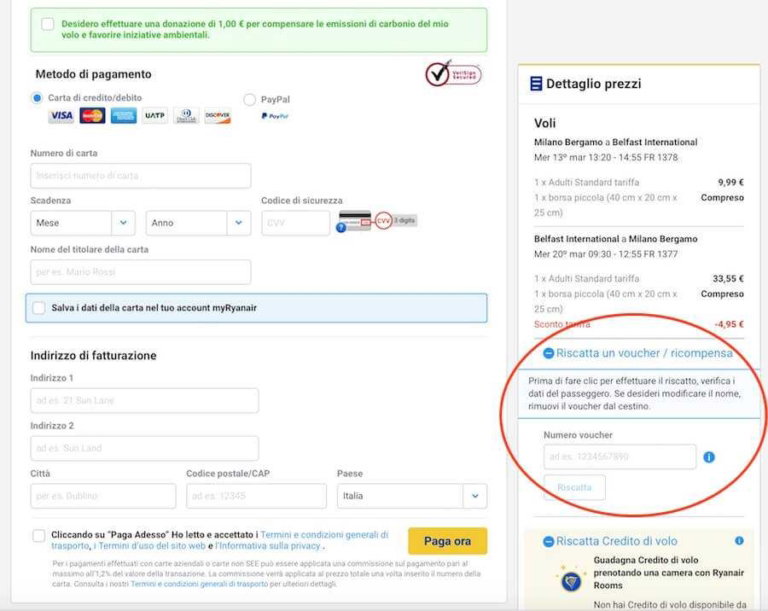 Voucher Ryanair: cos'è, come funziona e come si utilizza | VoloGratis.org
